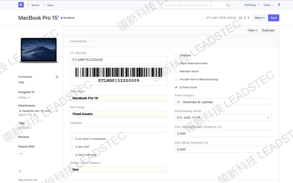企業資產管理 EAM | 維護和規范運營資產和設備 - 領新 Leadstec